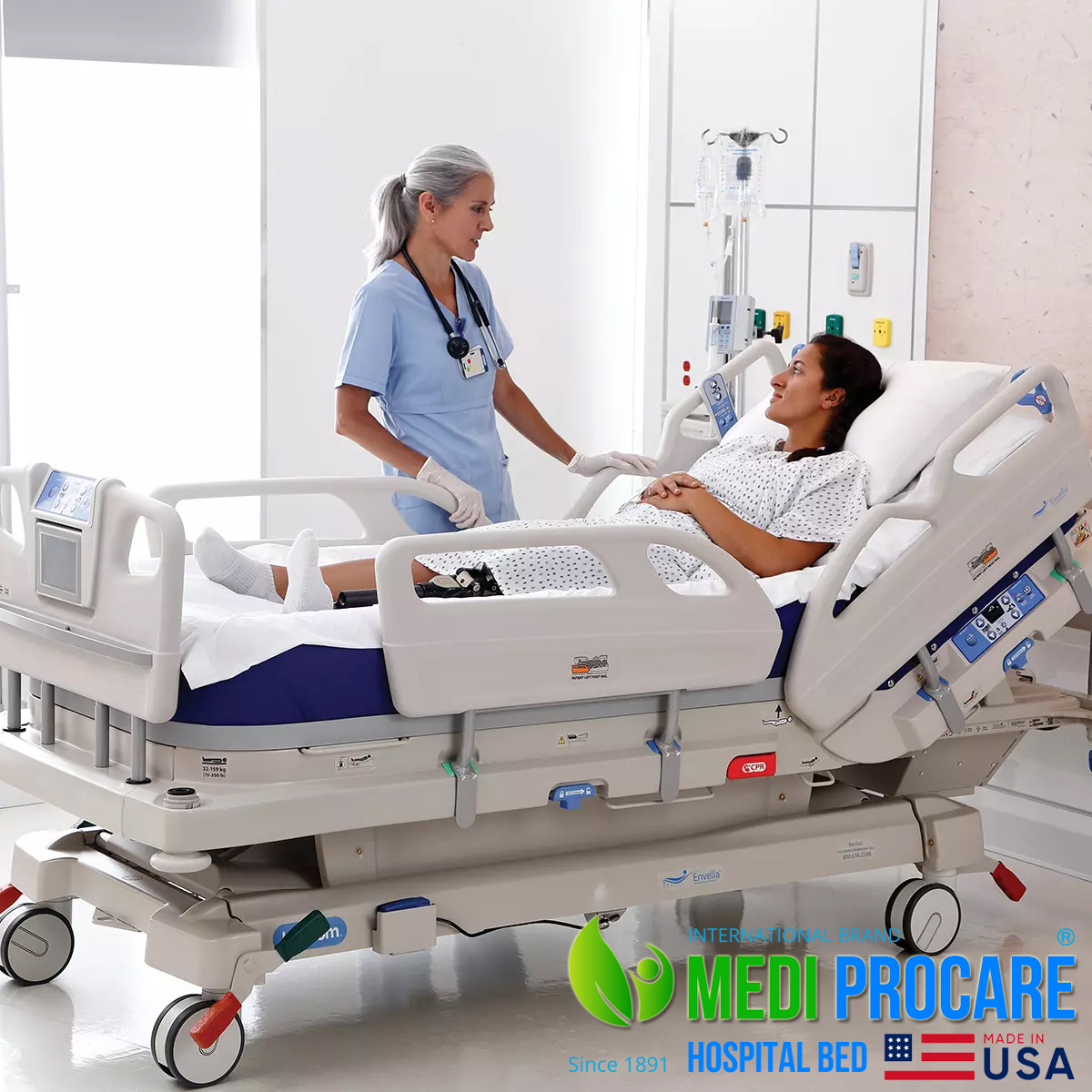 MEDI-PROCARE Hospital Bed, Medical Bed, Patient Bed